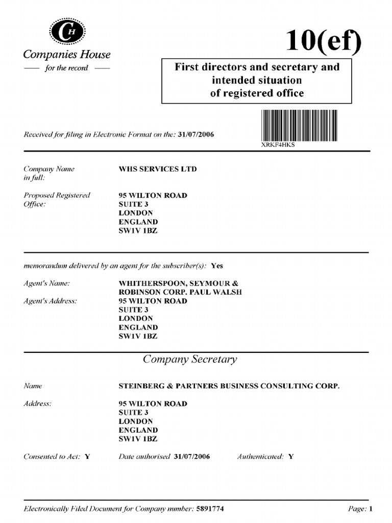Companies House Document 3 | PDF