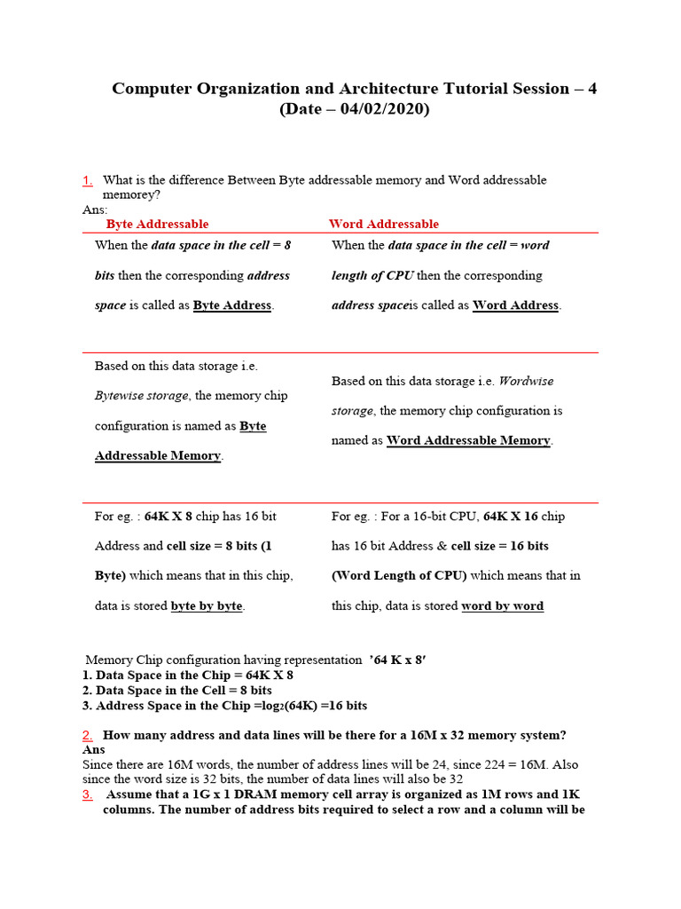 TutoriaL_IIIT_Allahabad_On_Memory | PDF | Computer Data Storage ...