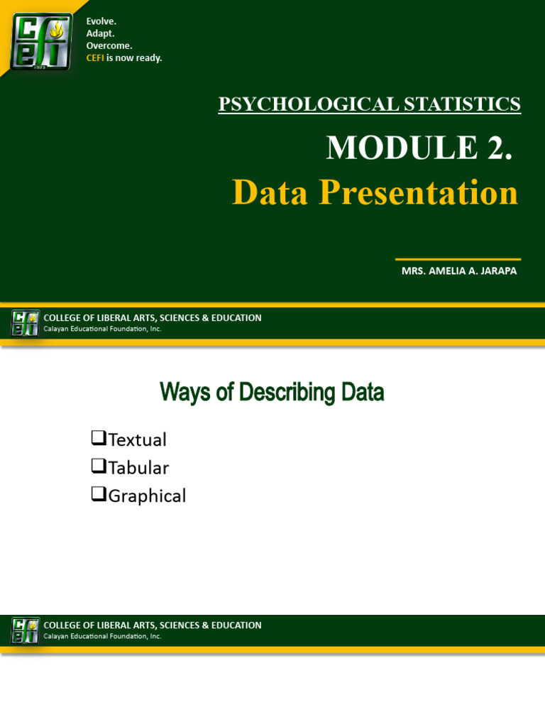 Module 2 Psych Stat | PDF | Quantitative Research