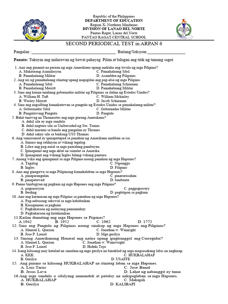 Q2-Arpan 6 Personal | PDF