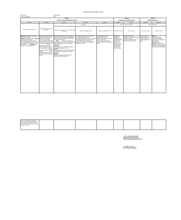 Gender Analysis Pathway (Gap) | PDF Gender Analysis Pathway (Gap) | PDF