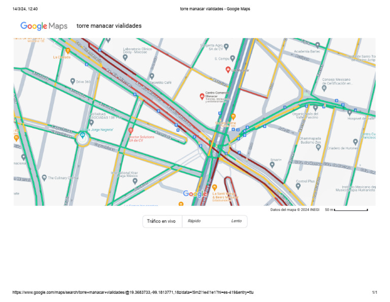Torre Manacar Vialidades - Google Maps | PDF