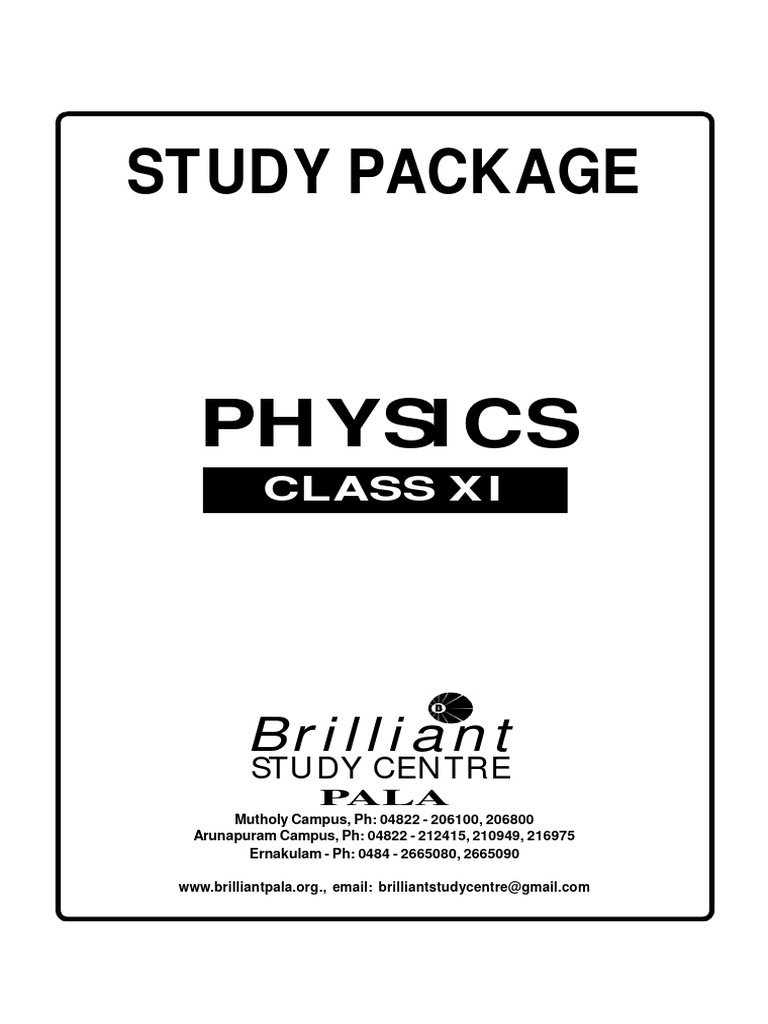 Physics Study Package for Class XI | PDF | Significant Figures ...