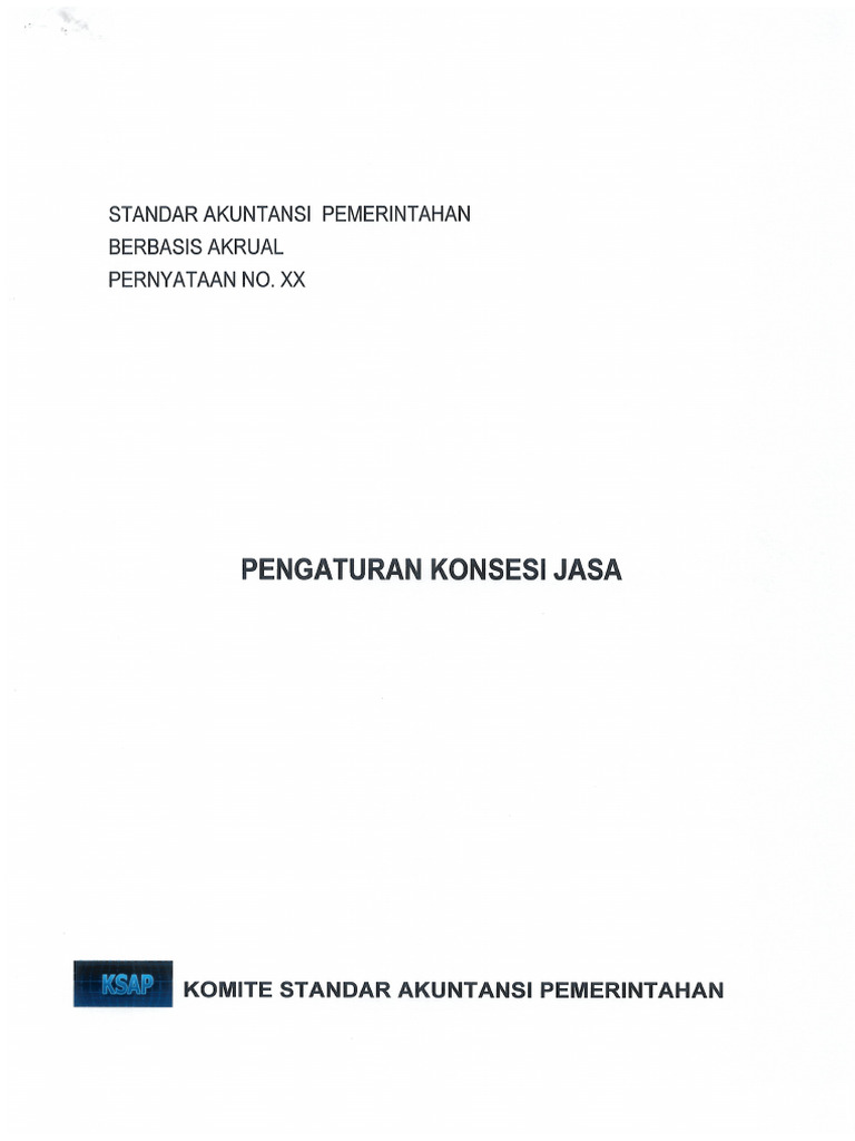Draf Psap Pengaturan Konsesi Jasa | PDF