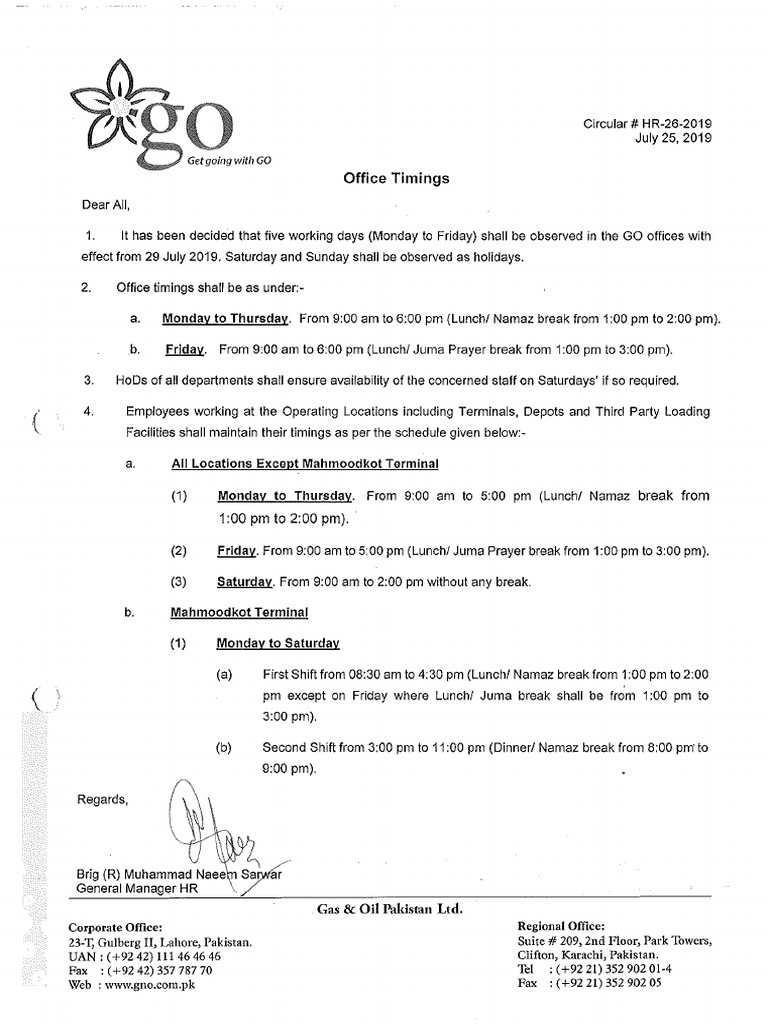 Attendance and Work Hours Policy | PDF