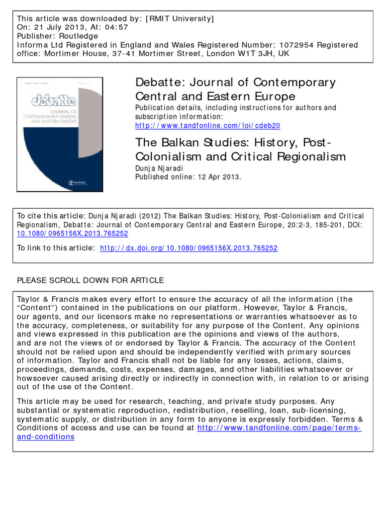 MLA Article Example | PDF | Orientalism (Book) | Postcolonialism