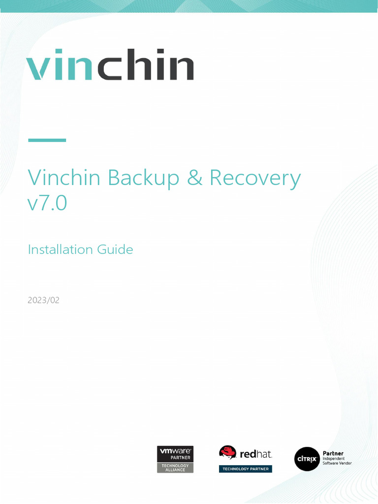 Installation Guide Vinchin Backup & Recovery v7.0 | PDF | Virtual Machine | Booting