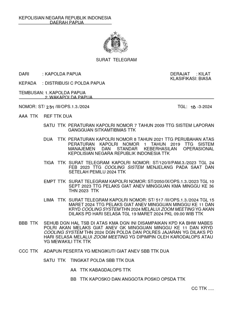 ST Anev GK Mingguan Minggu Ke 11 Dan Kryd Cooling System THN 2024 BLN Mart 2024 Melalui Zoom ...