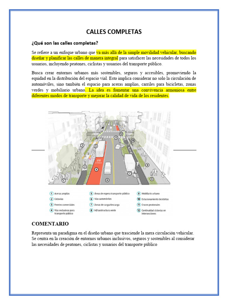 Calles Completas | PDF