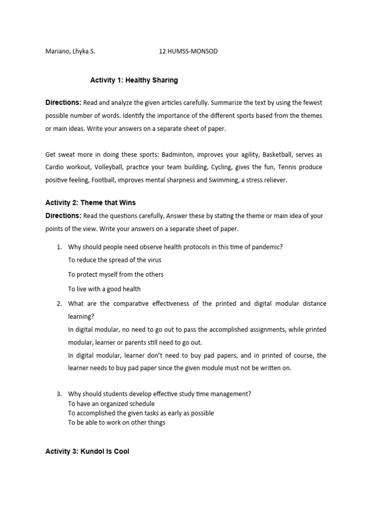 MarianoLhykaS. Q2W6 MONSOD | PDF | Qualitative Research | Cognitive Science