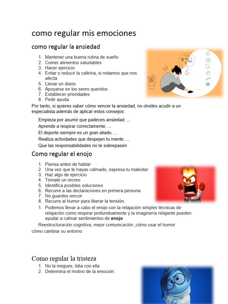 Como Regular Mis Emociones | PDF