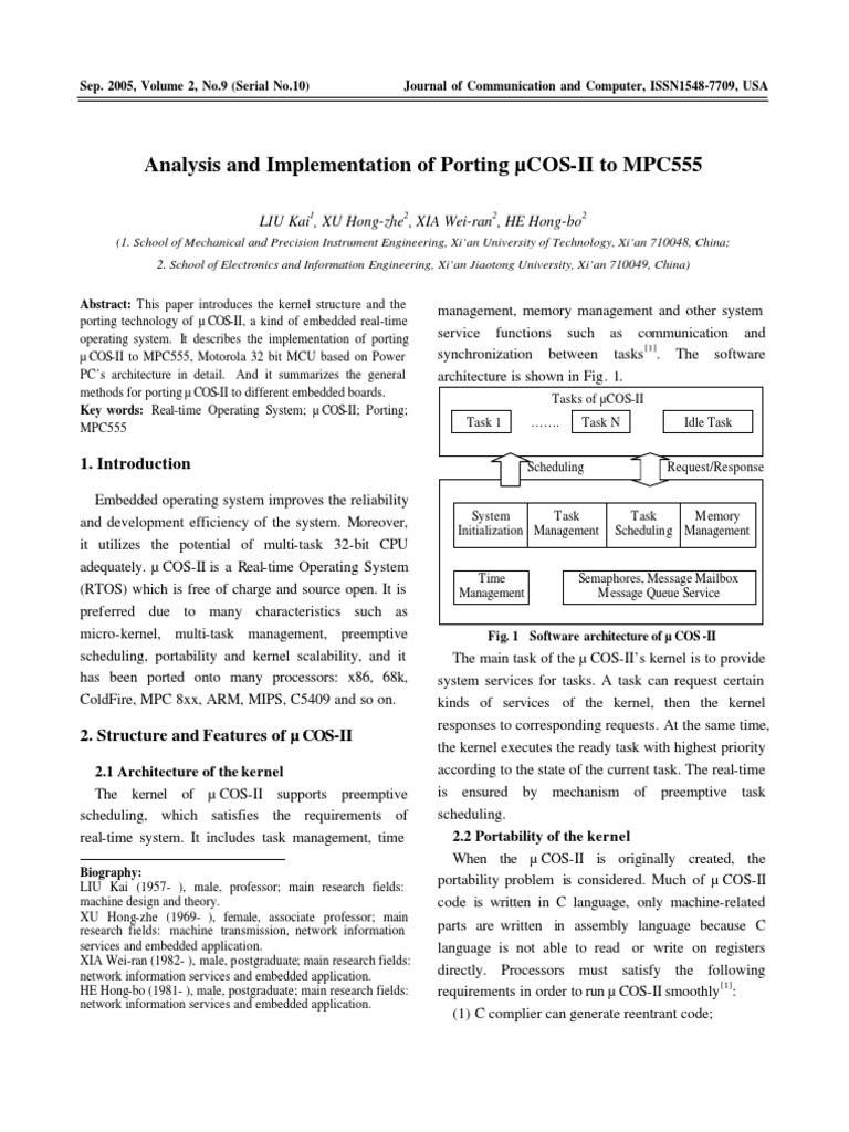 uCOS Theory | PDF | Operating System | Embedded System
