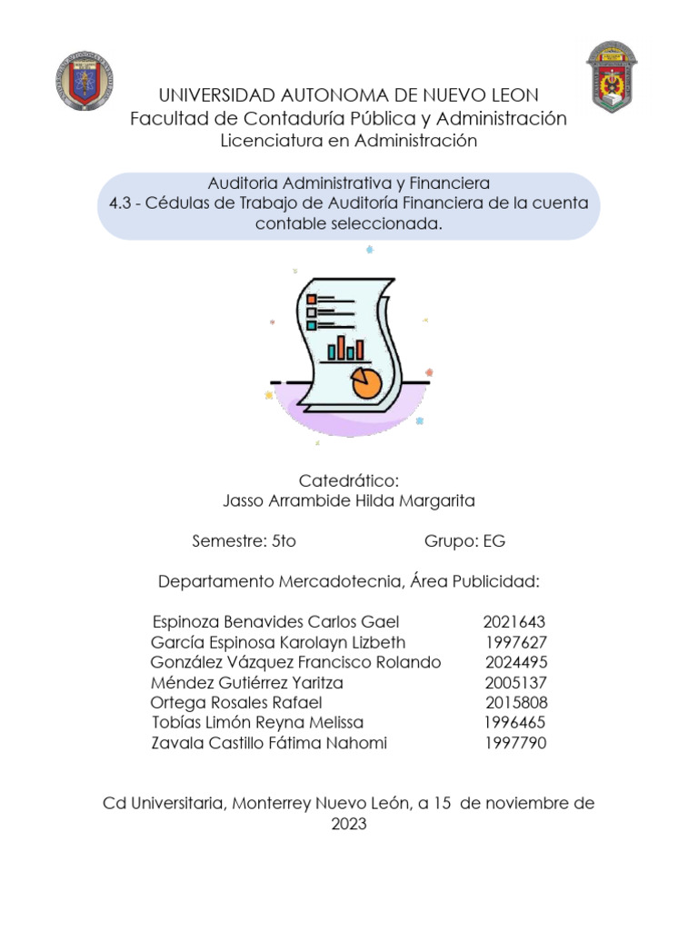 Ev4.3 Aaf | PDF | Auditoría | Publicidad
