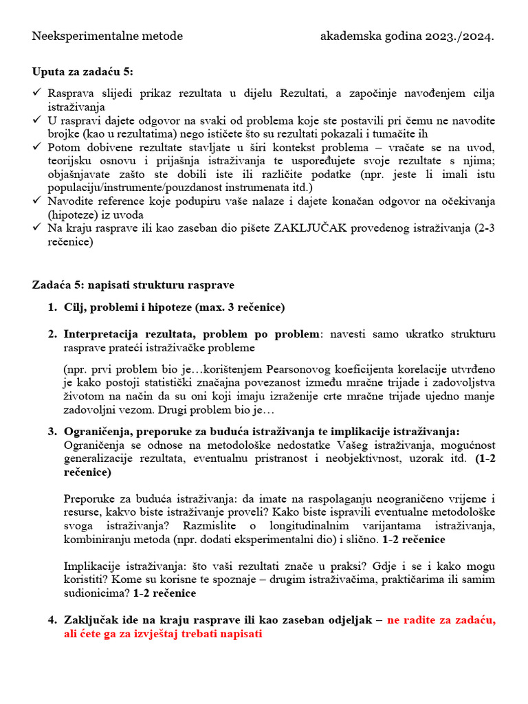 NEM Zadaća Rasprava | PDF