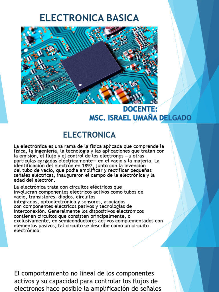 Electronica Basica Unidad 1 Clase 1 | PDF | Electrónica | Componente ...