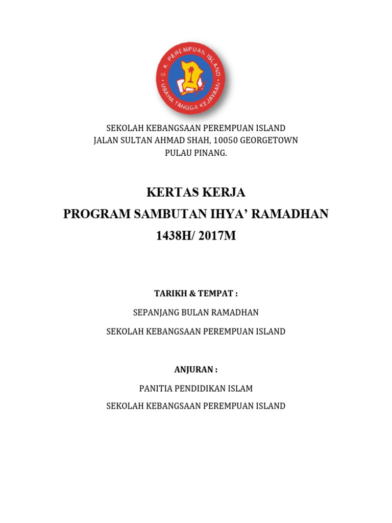 KKD Program Sambutan Ihya' Ramadhan16 | PDF