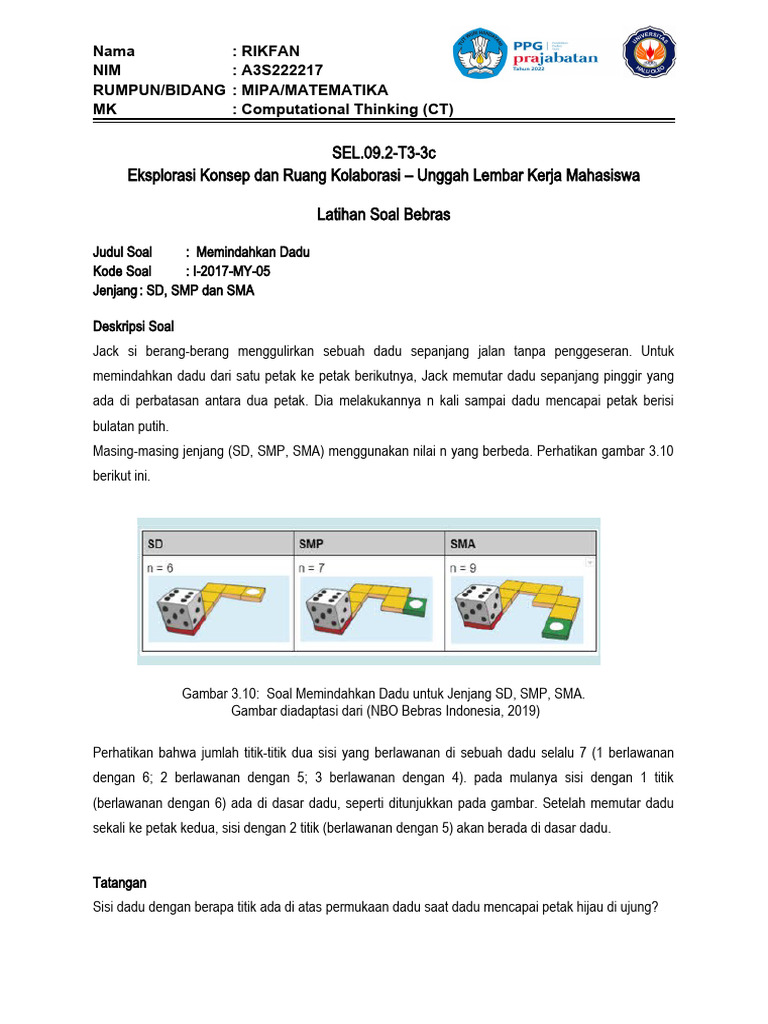 SEL.09.2-T3-3c EK Dan RK - Unggah LKM | PDF