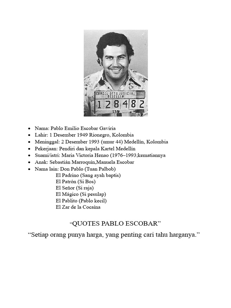 Geografi Pablo Escobar | PDF