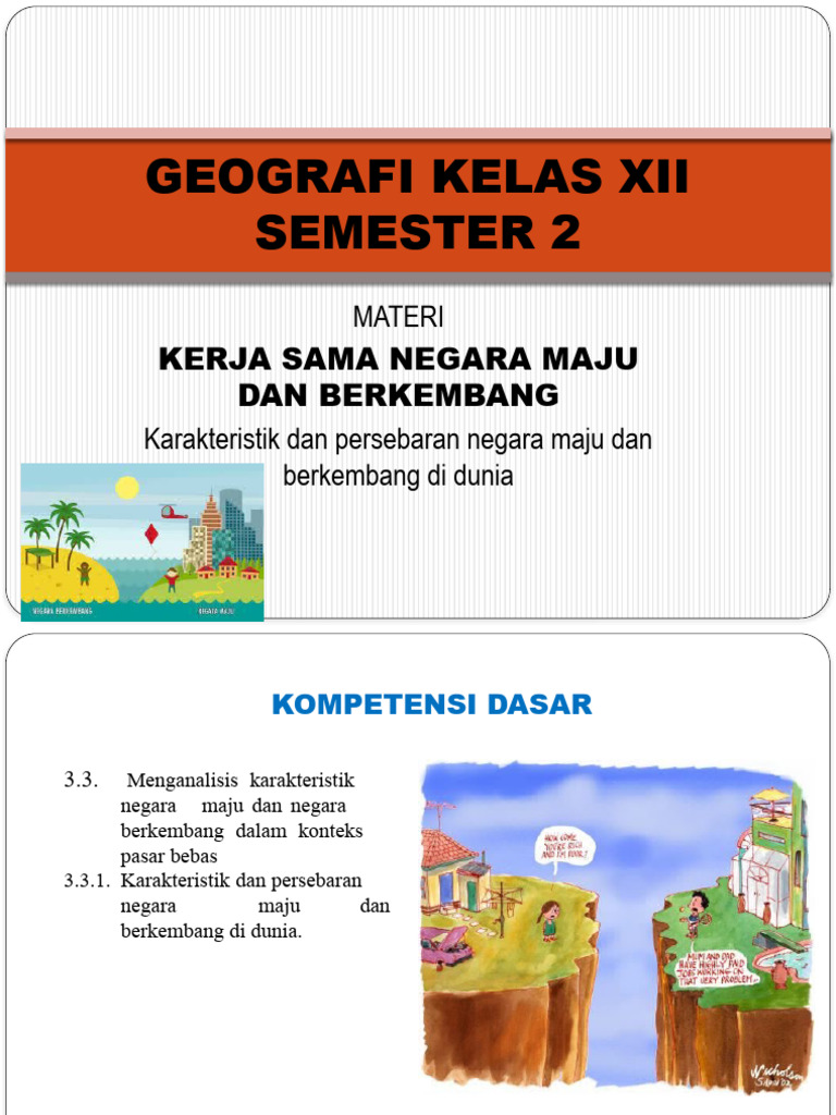 Karakteristik Dan Persebaran Negara Maju Dan Berkembang Di Dunia | PDF Karakteristik Dan Persebaran Negara Maju Dan Berkembang Di Dunia | PDF