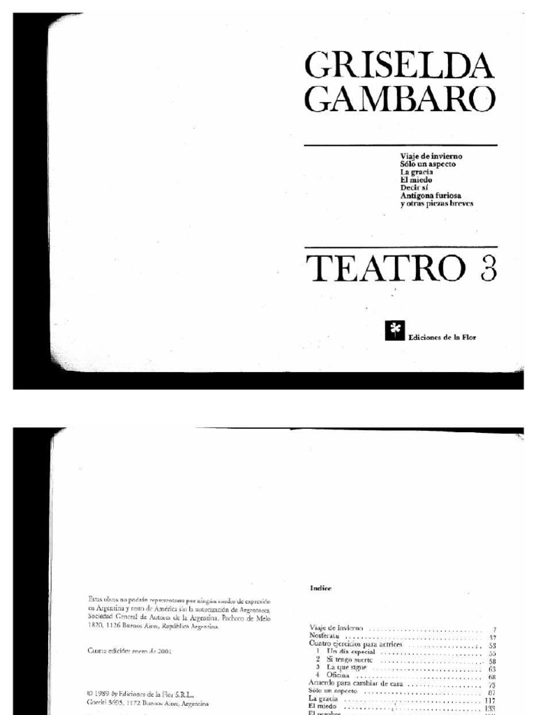 Teatro - El Despojamiento - Griselda Gambaro | PDF