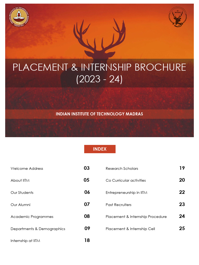 Placement and Internship Brochure 2023-24 | PDF | Engineering | Mathematics