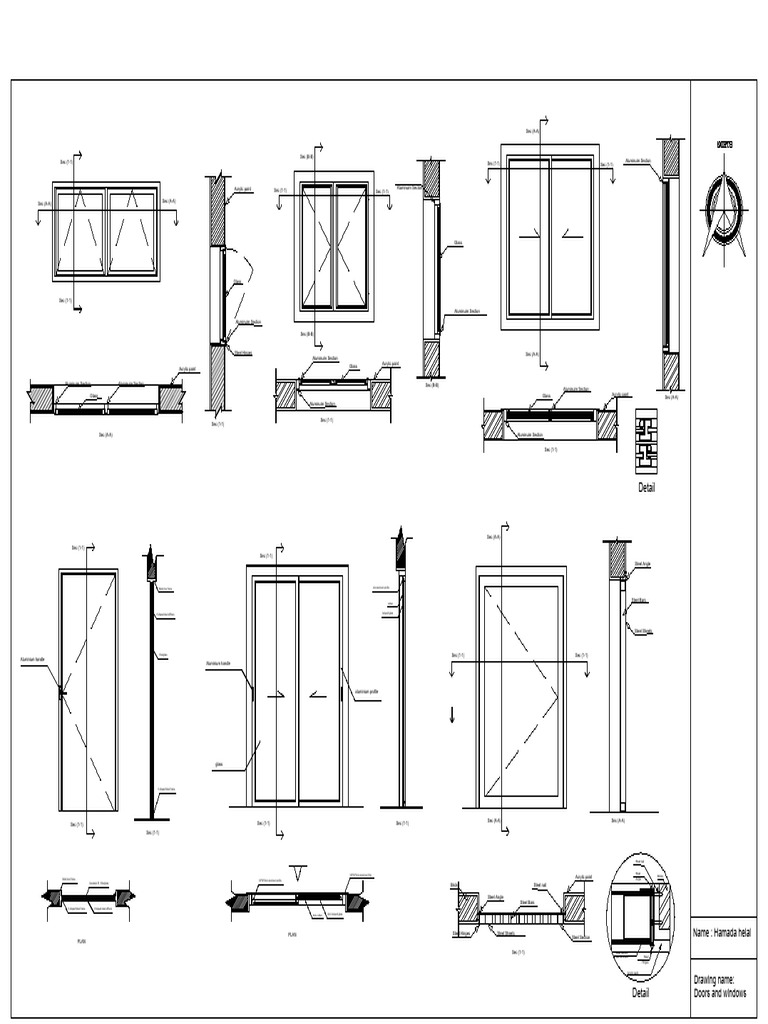 تسليمه باب وشباك-Model | PDF | Door | Architectural Elements
