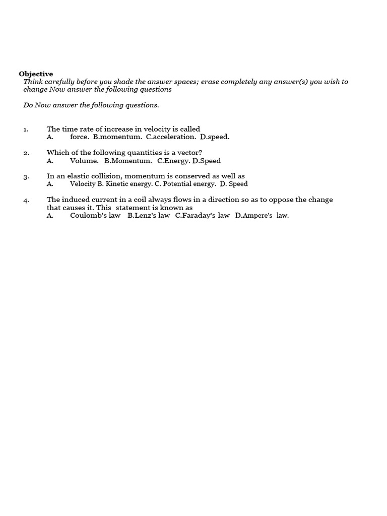 Physics ss3 | PDF | Force | Waves