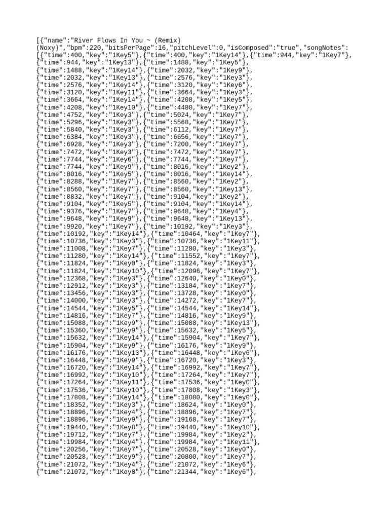 River Flows in You (Remix) (Noxy) | PDF | Computers