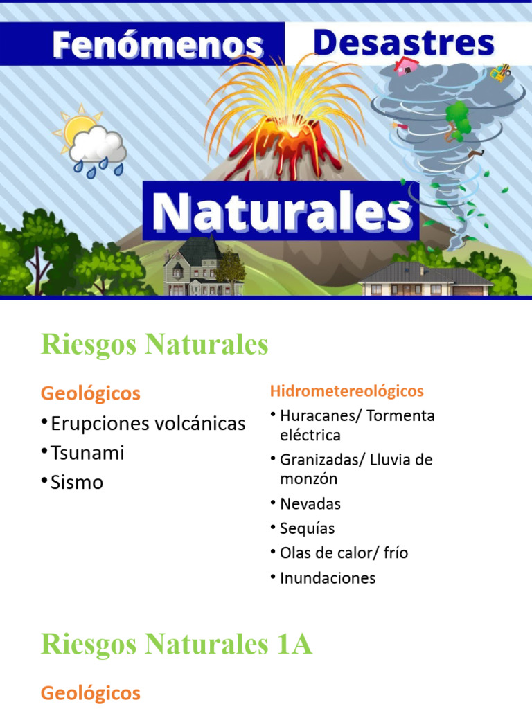 Desastres y Riesgos Naturales | PDF