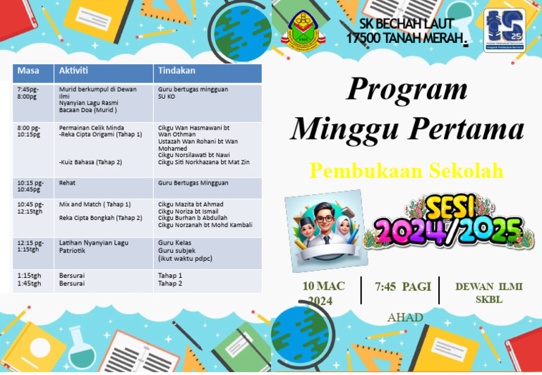 Pamplet Selamat Kembali SKBL 2024 | PDF