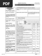 Sadc Application Form Personal History Profile Form | PDF | Fax ...