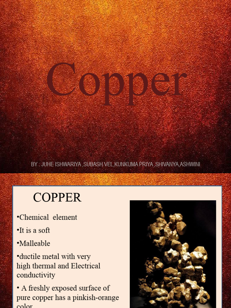 copper | PDF | Copper | Zinc