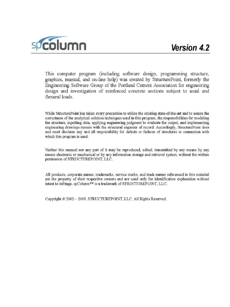 Spcolumn Manual v4.201 - Page - 001 | PDF | Art | Computers