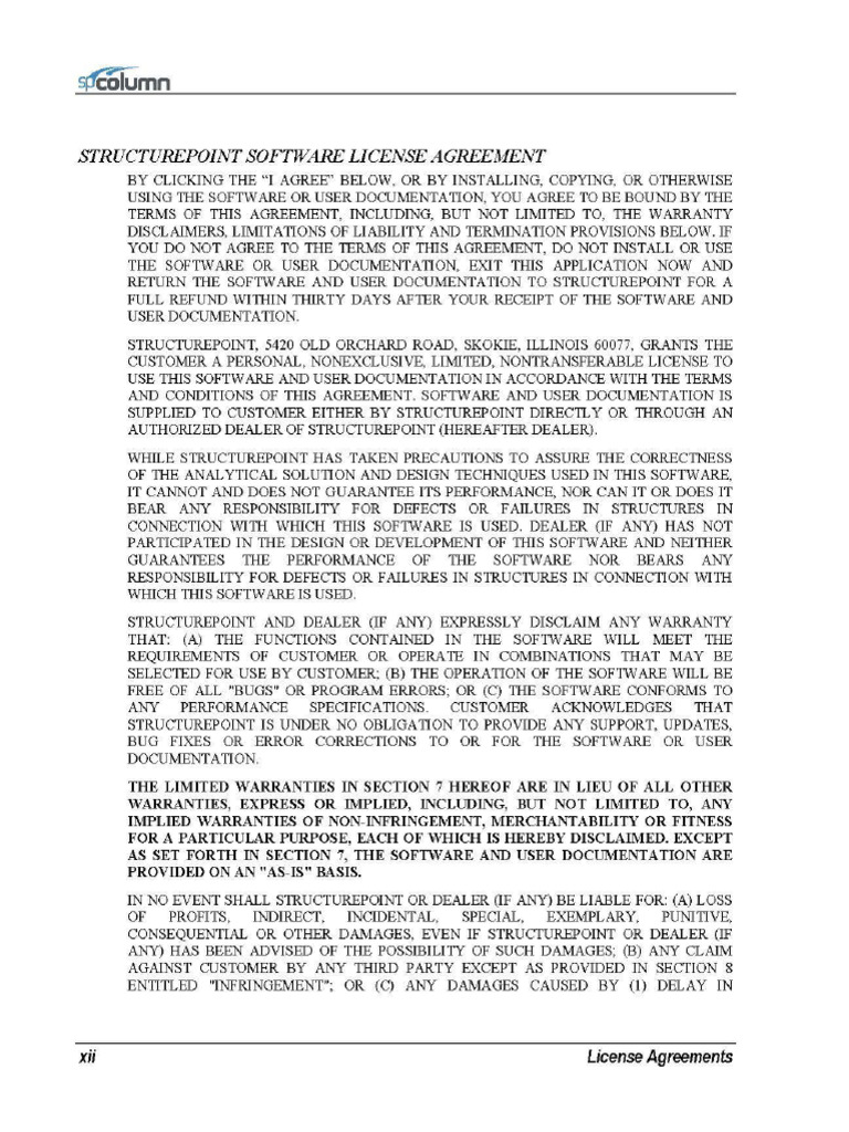 Spcolumn Manual v4.201 - Page - 012 | PDF | Software | Common Law