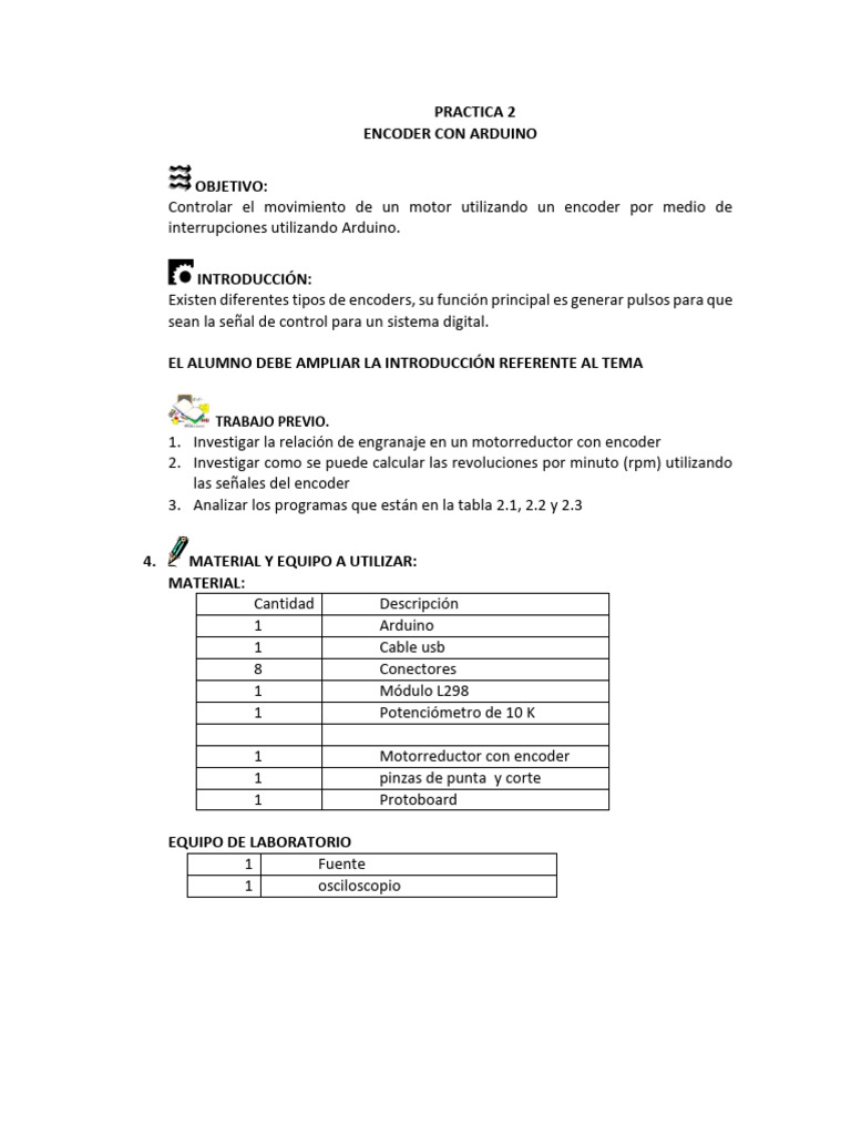 PRACTICA 2 Servo-Encoder-Arduino Robotica 2024A | PDF | Ingenieria ... PRACTICA 2 Servo-Encoder-Arduino Robotica 2024A | PDF | Ingenieria ...