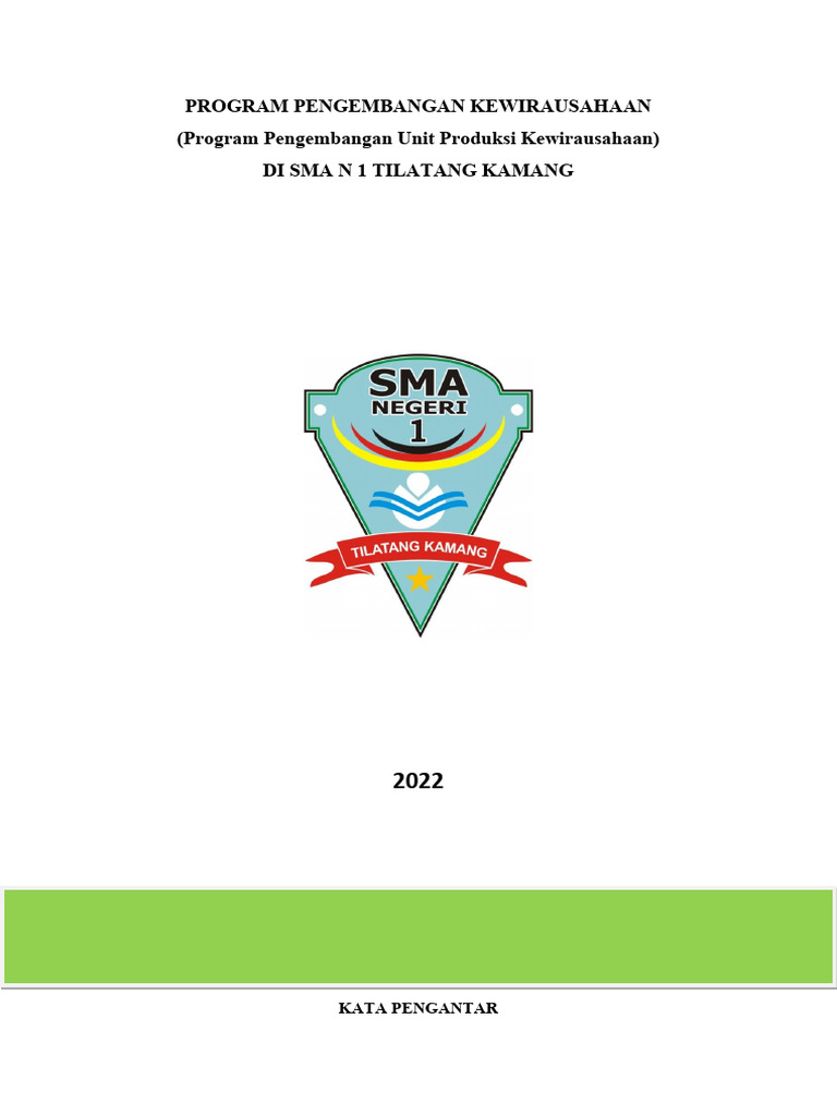 PROGRAM UNIT KERJA KEWIRAUSAHAAN Kepsek | PDF | Karier & Perkembangan ...