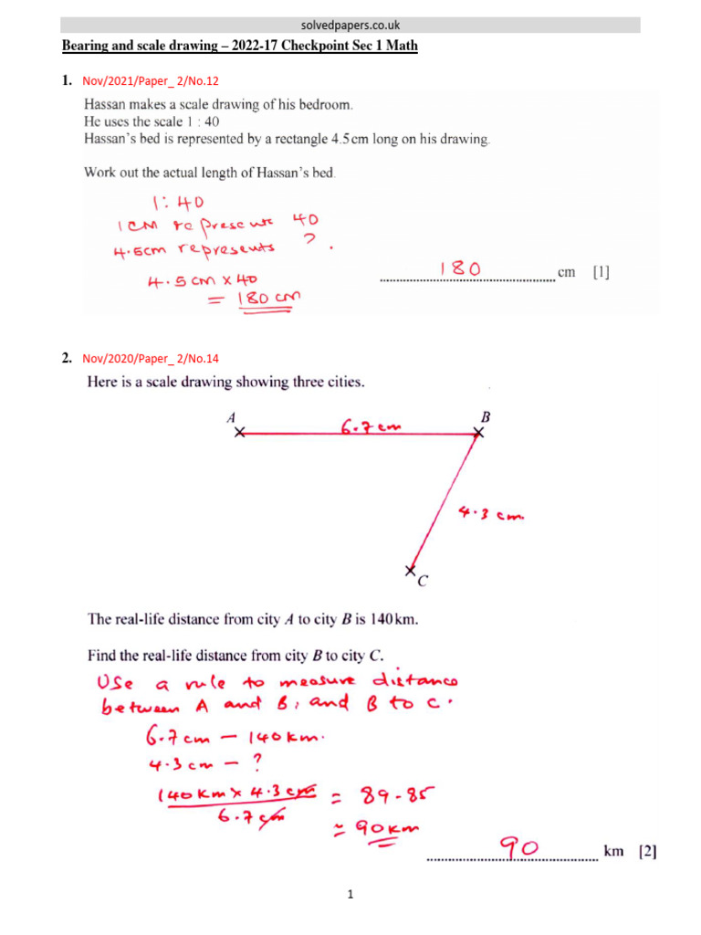 Checkpoint Math Past Papers | PDF