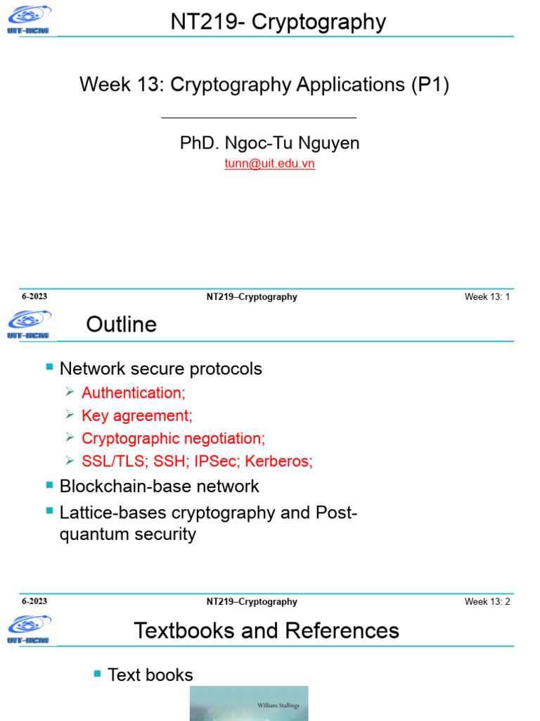 Week13 - ATCL - Cryptography Applications P1 | PDF | Cryptography ...