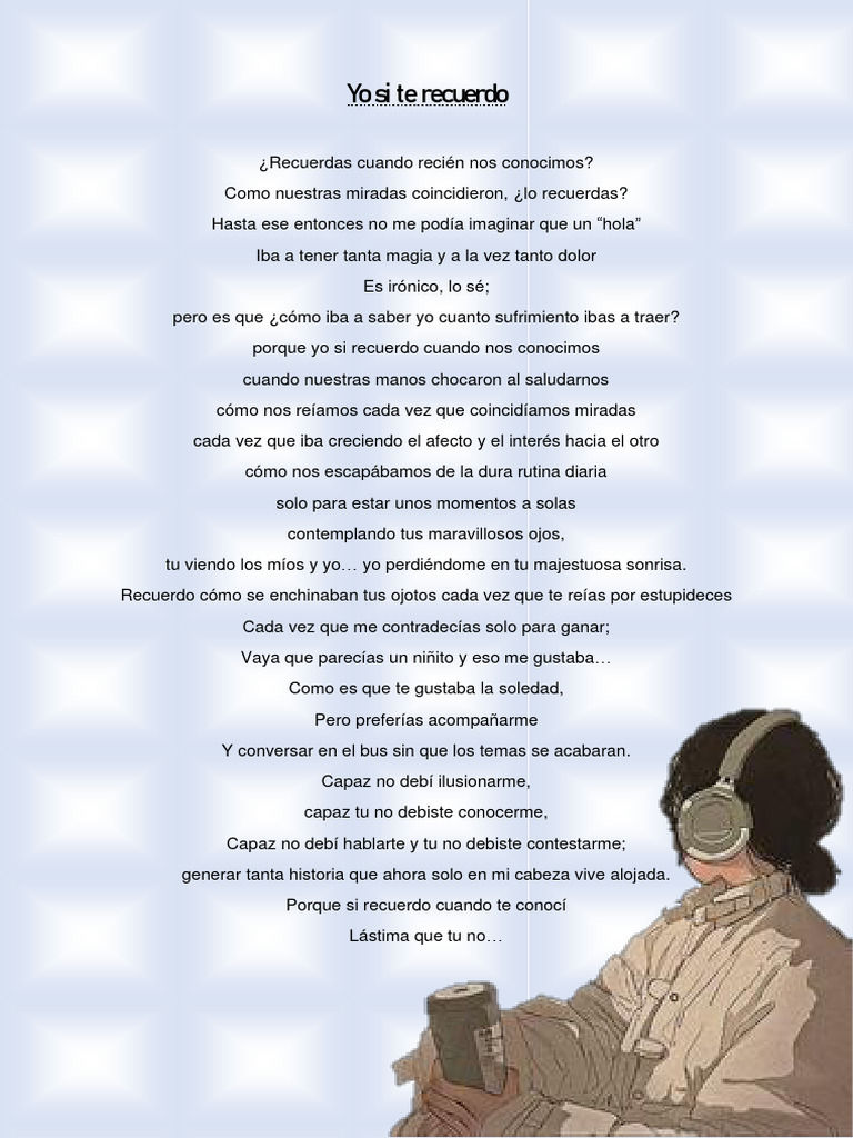 Yo Si Te Recuerdo | PDF