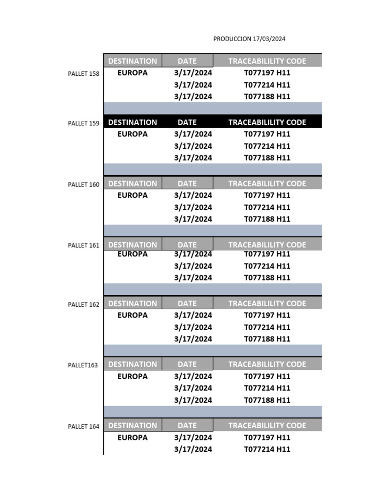 Packing List 17.03.24 | PDF