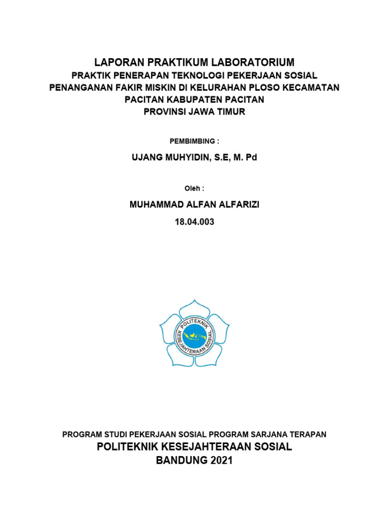 Laporan Praktikum Muhammad Alfan Alfarizi | PDF | Karier & Perkembangan | Ilmu Sosial