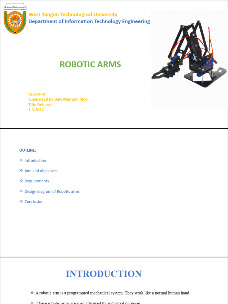 Robotic Arms | PDF