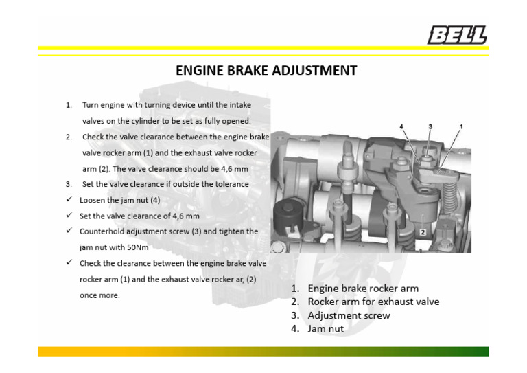 Engine Brake Setting-1 | PDF