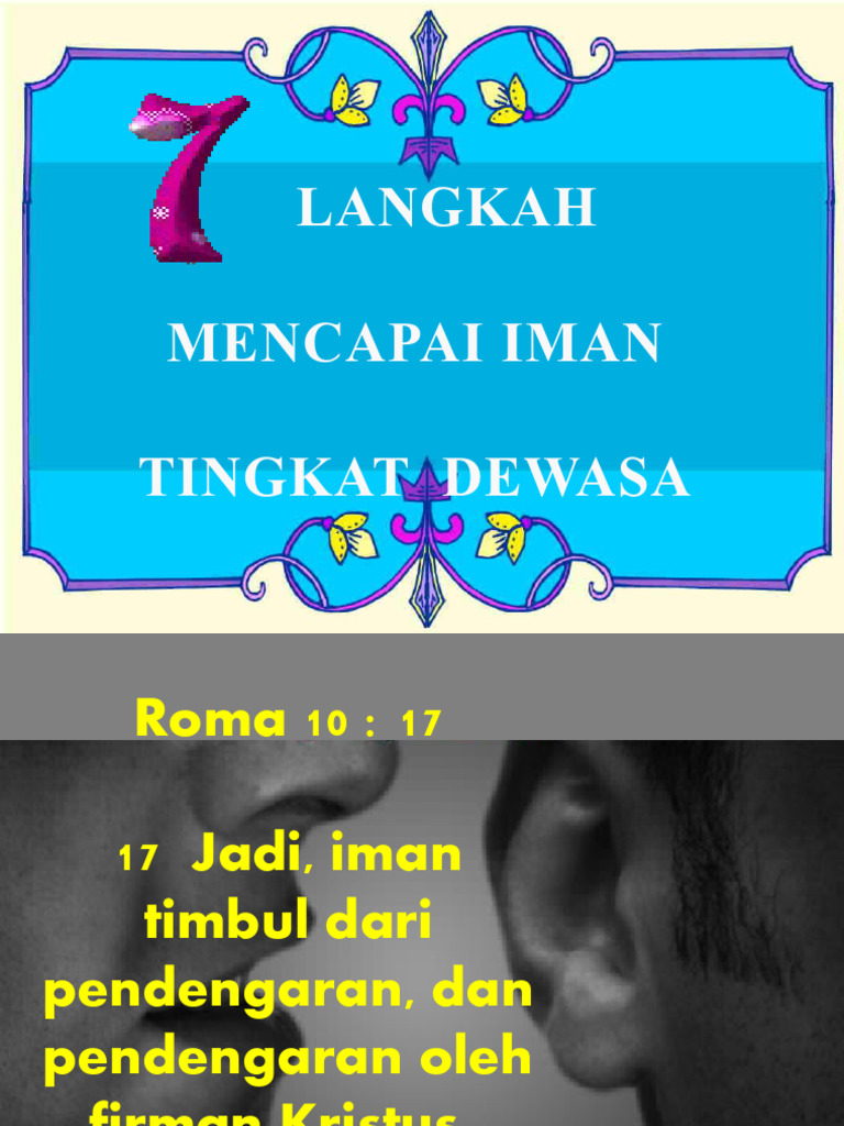 7 Langkah Menuju Iman | PDF