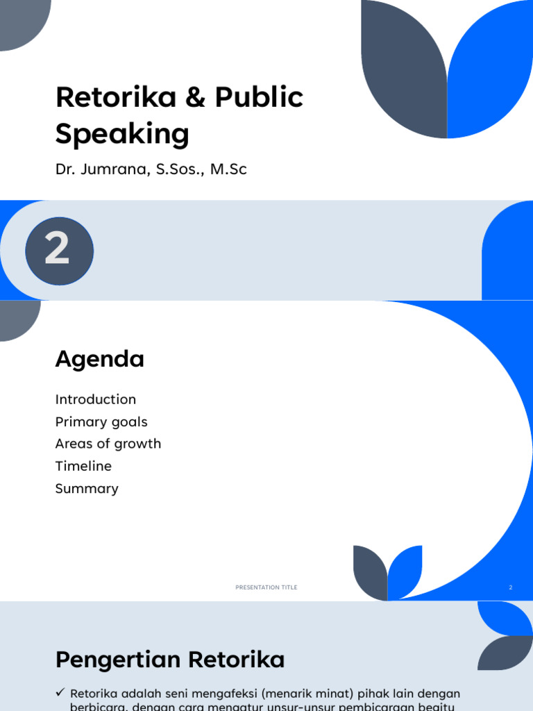 Retorika dalam Public Speaking | PDF | Karier & Perkembangan