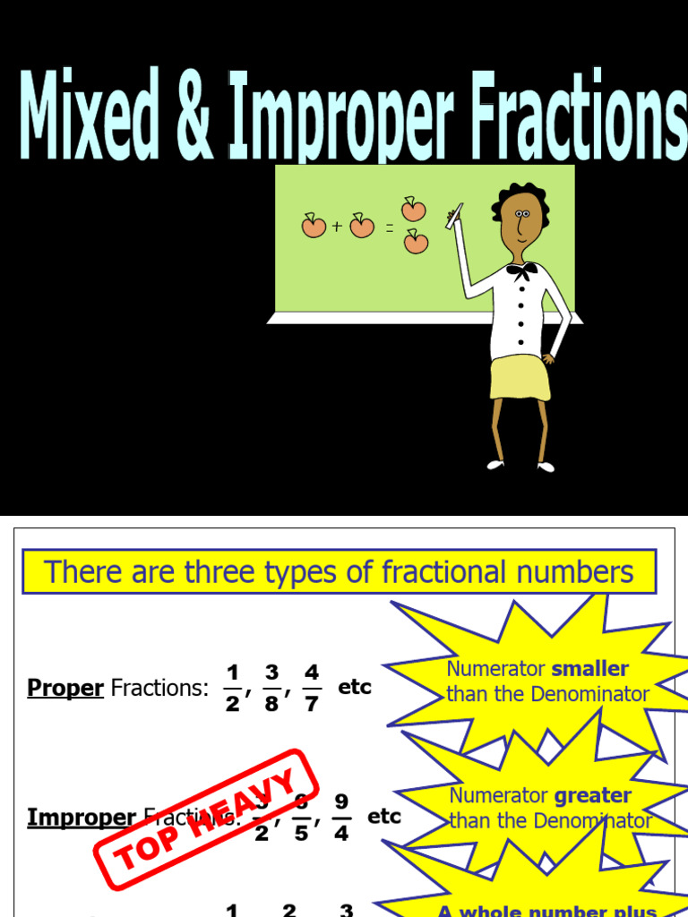 Fraction Mixed Improper | PDF | Mathematical Objects | Mathematical Concepts