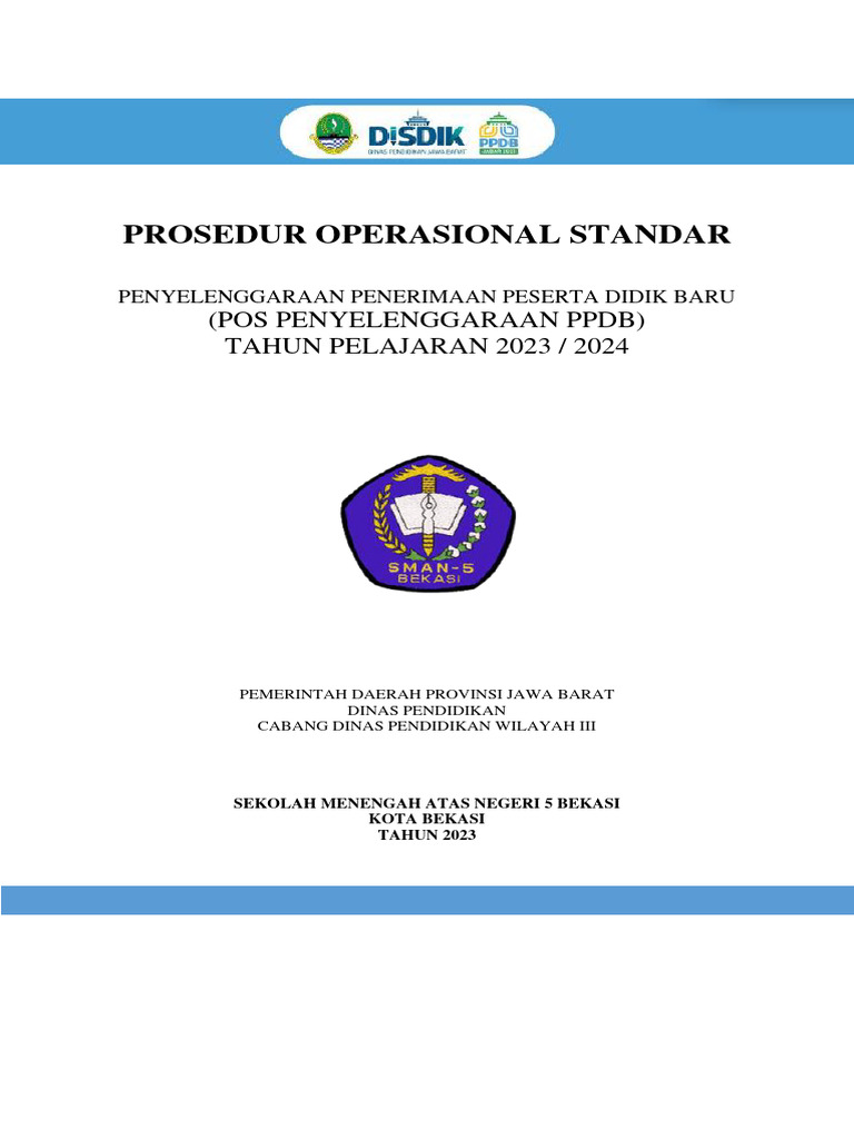 Pos PPDB 2023 Sman 5 Bekasi | PDF