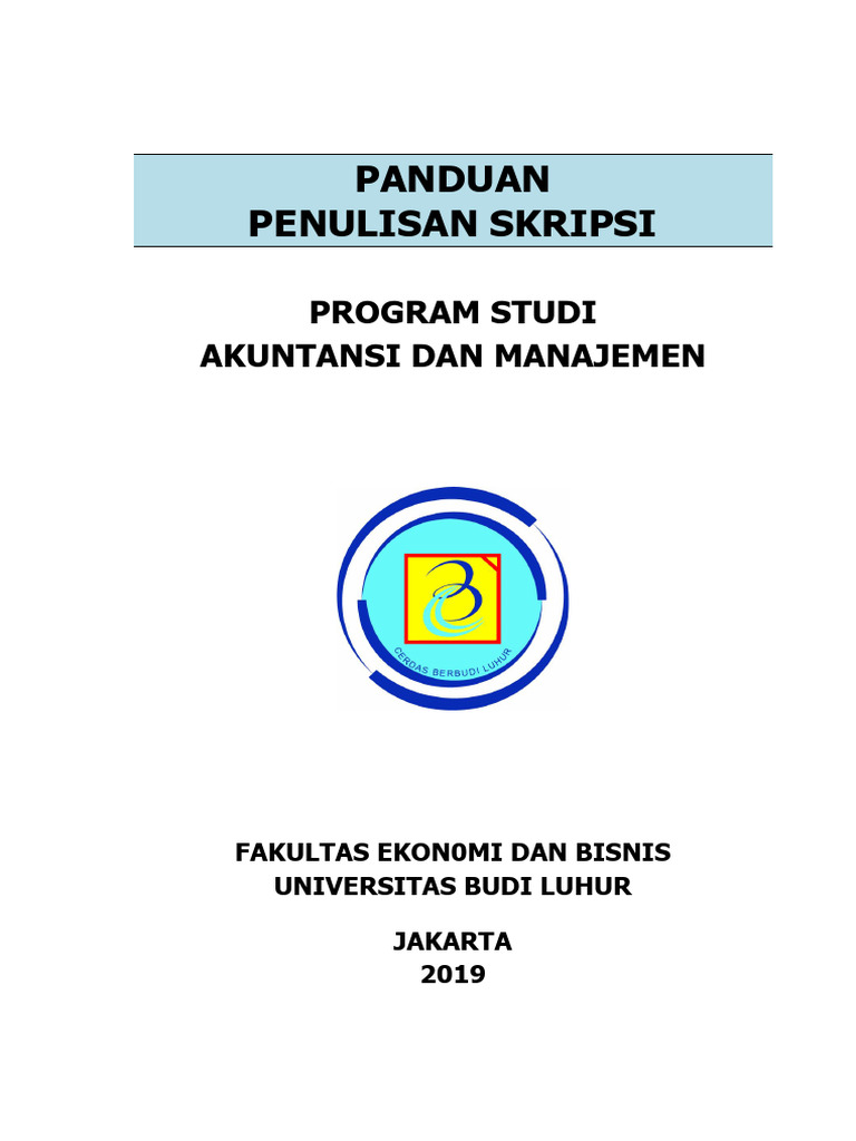 Panduan Skripsi FEB 2019 | PDF