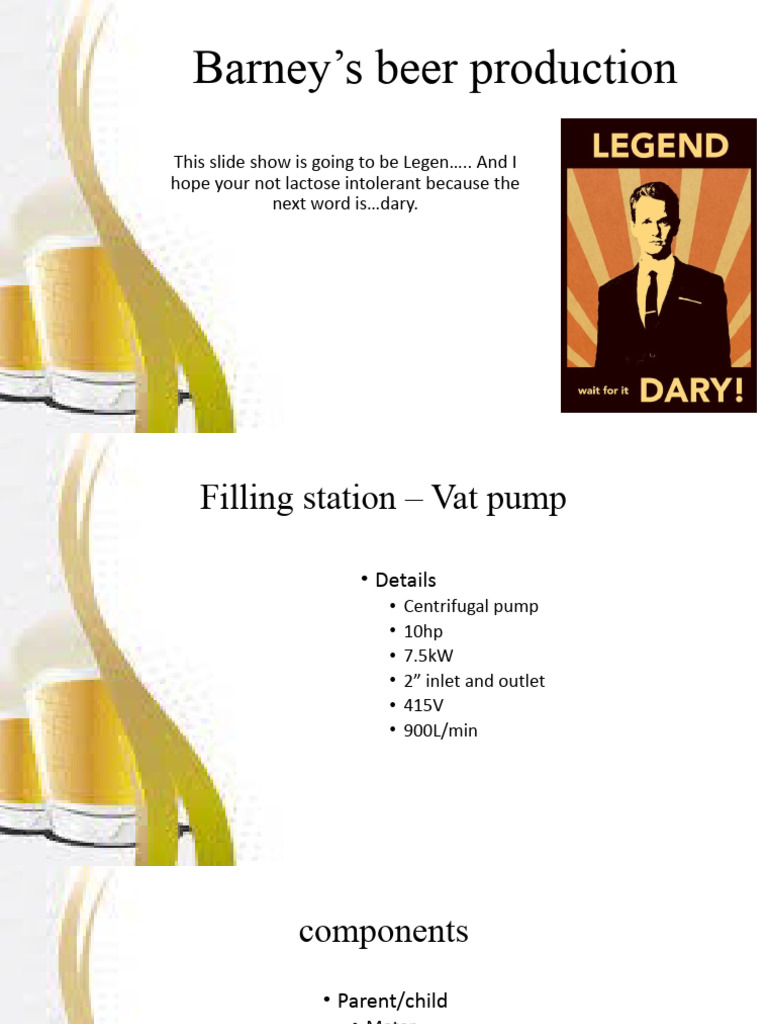Barney's Beer Production | PDF