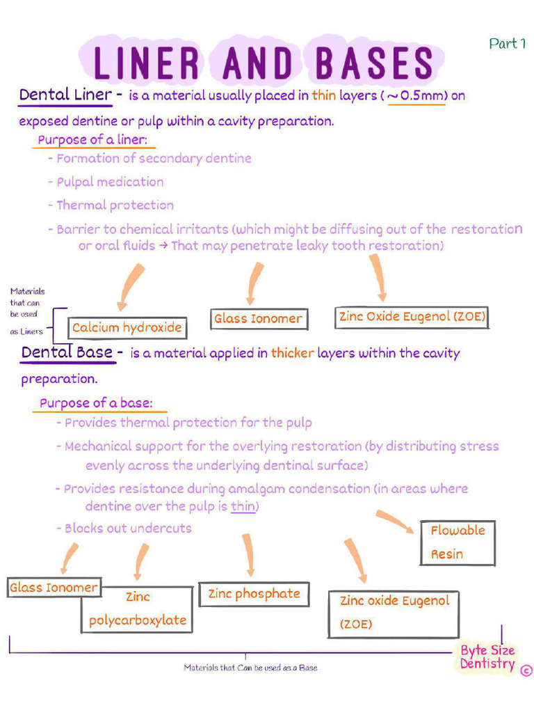 Bases y Liners | PDF